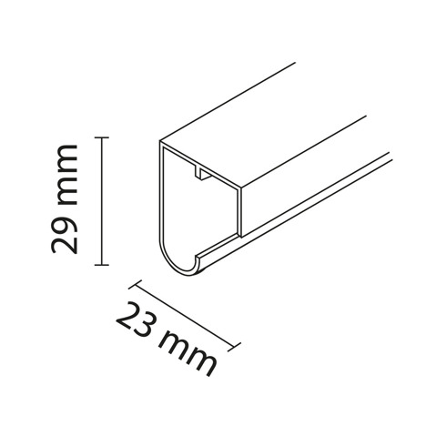 Advance PRO U30/50 Rail Enkel 200cm - Bouwmaat